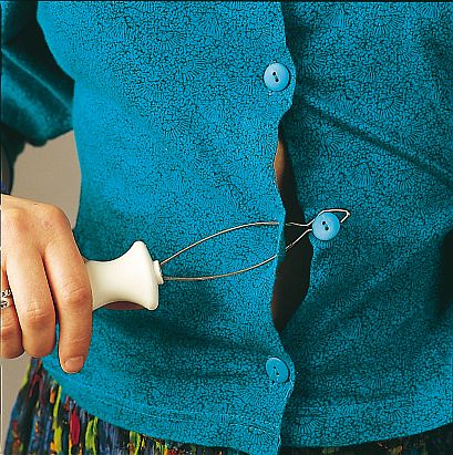 Button hook aid for daily living for disabled, seniors, elderly, children, recovering from ...